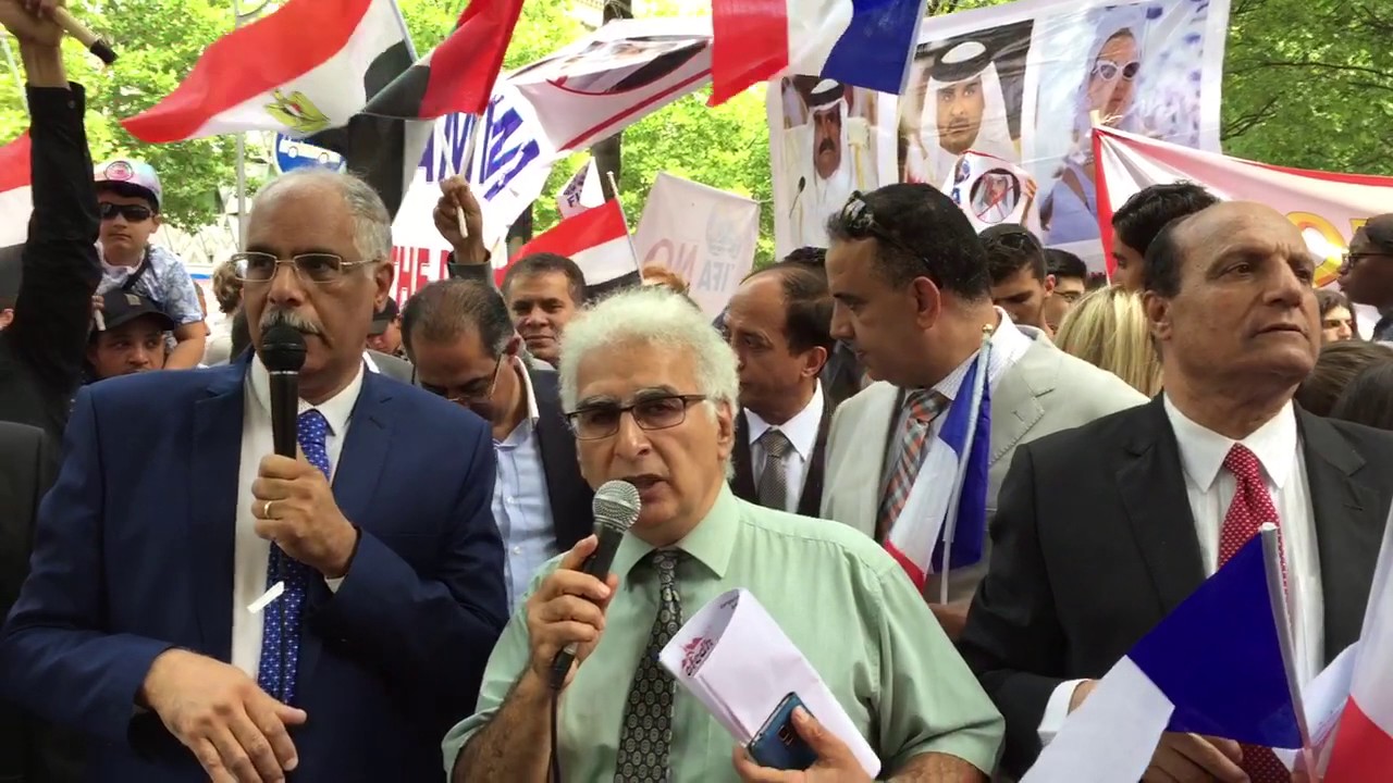 Gamal Allam-Paris -Rassemblement Pour condamner la politique du Qatar ...