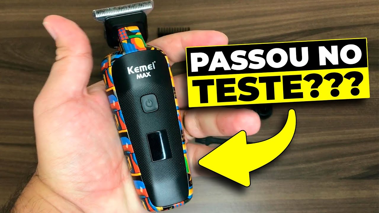 COMPREI E TESTEI A MAQUININHA KEMEI MAX DE 80,00 DO ALIEXPRESS. Valeu a ...