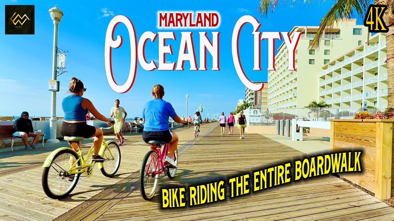 Morning Bike Ride | Ocean City MD Boardwalk in 4K 🚴‍♂️🌅 - YouTube