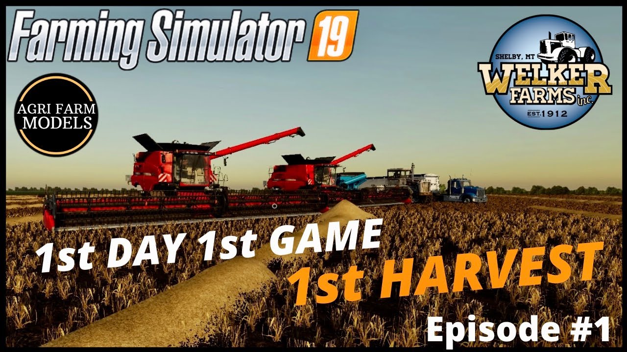 Farming Simulator 19 | FIRST DAY | WELKER FARMS MAP PS4 | Timelapse Ep ...