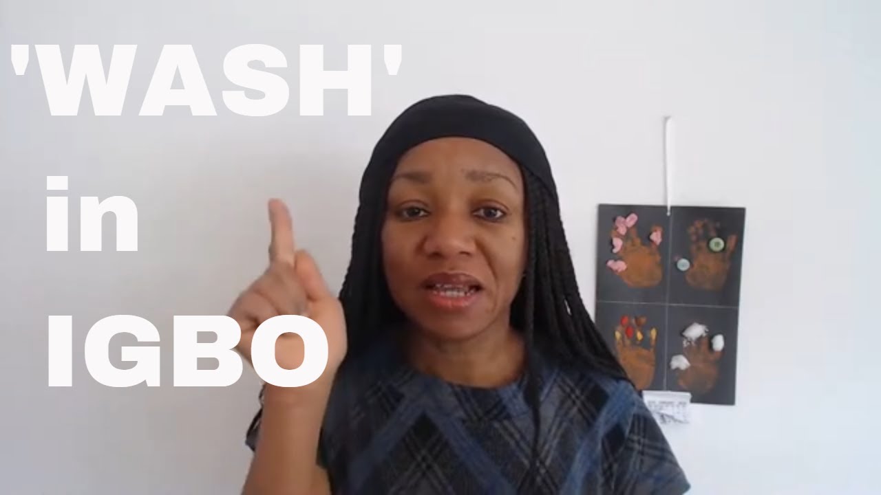 Learn Igbo | 'Wash' (Health series 1) - YouTube