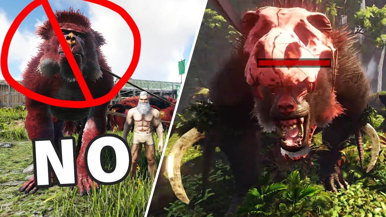 Why NOT to Use Dinopithecus against the KING BOSS Ark Lost Island Map ...