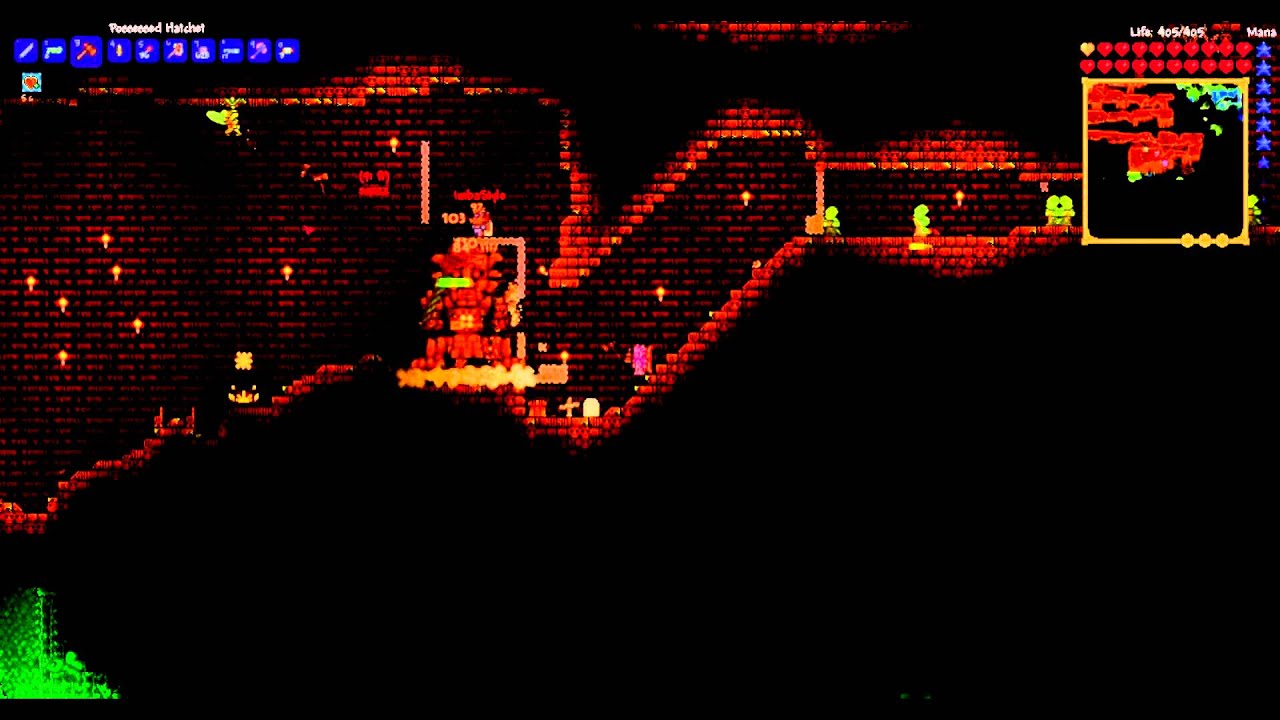 How to farm the golem boss in Terraria 1.2 - YouTube