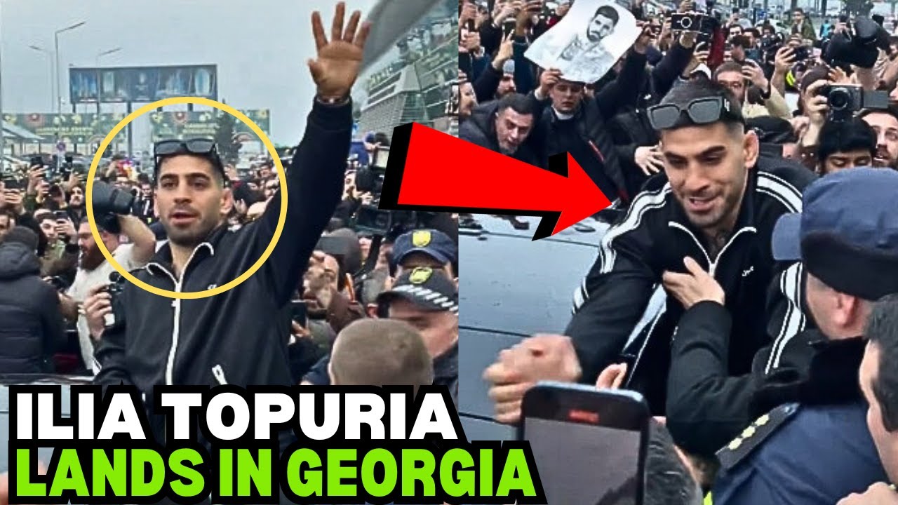 Ilia Topuria Gets A Huge WELCOME In Georgia (FULL ARRIVAL) - YouTube