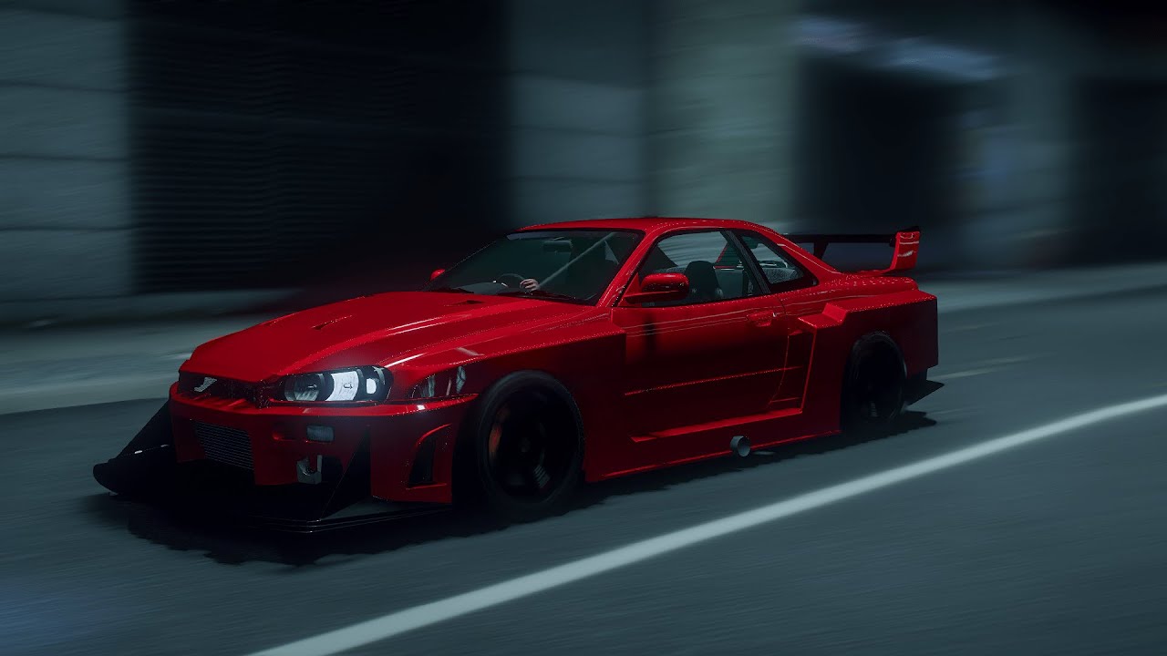 Nissan Skyline R34 fiveM drift handling test - YouTube