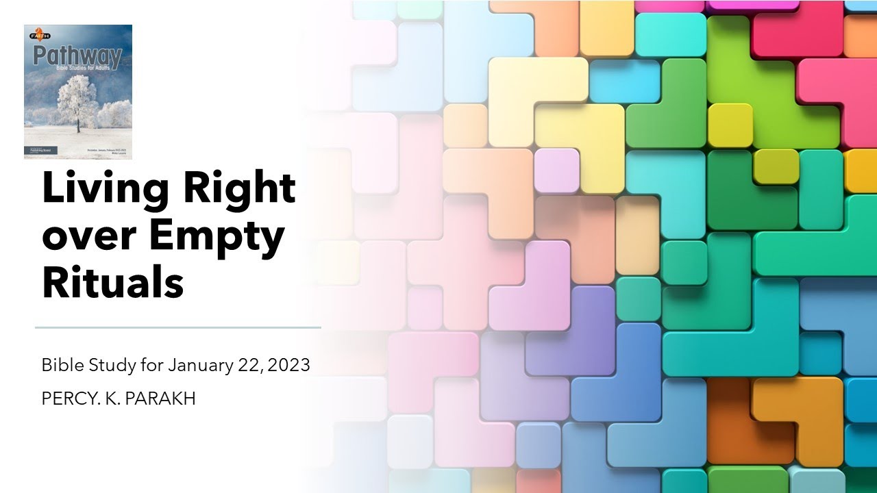 Living Right Over Empty Rituals - YouTube