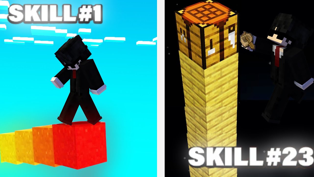 I Learned Minecraft's Impossible Skills in 24 Hours! - YouTube