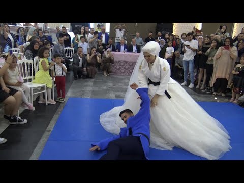 NİKAH ÖNCESİ GELİN DAMADI YERDEN YERE VURDU