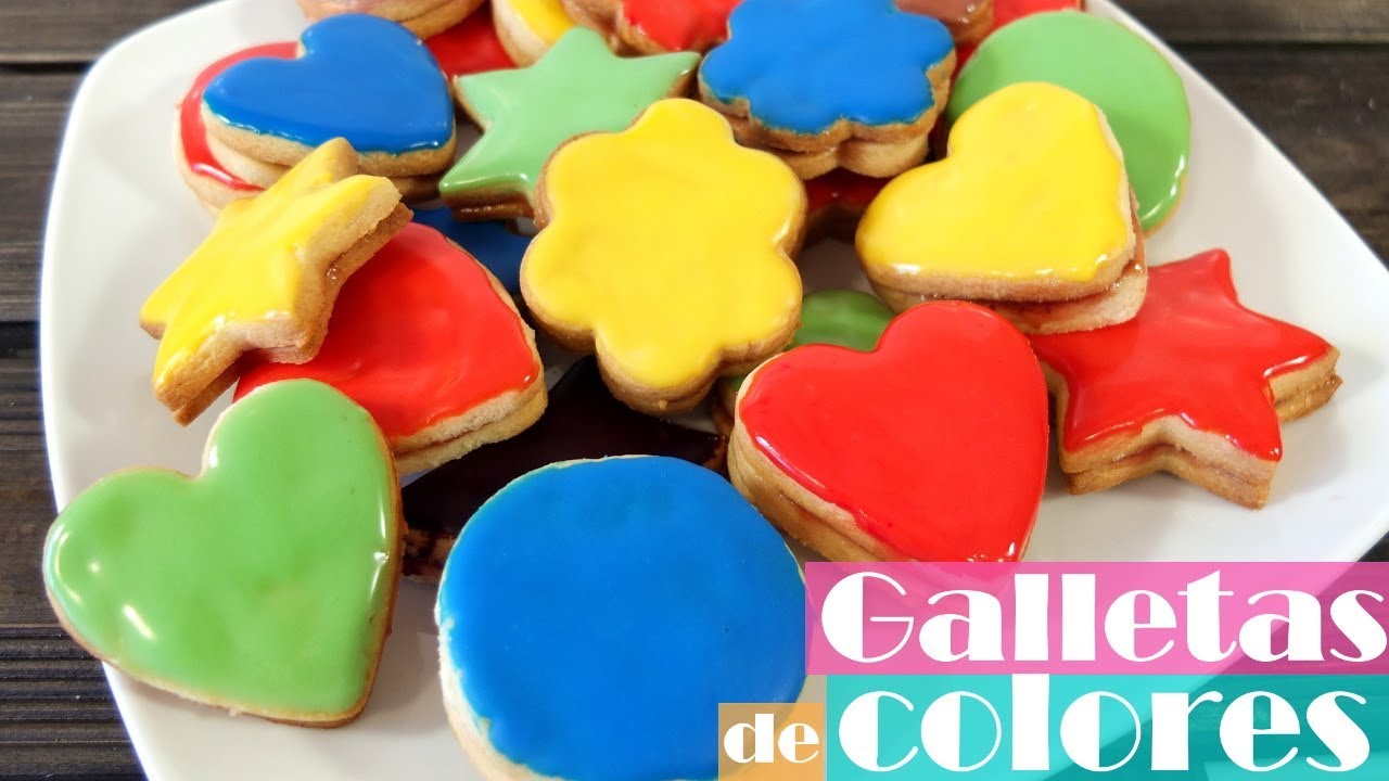 GALLETAS de COLORES DELICIOSAS😍🍪😋. Glasa sin huevo. Receta # 372 - YouTube