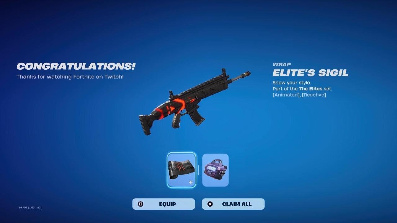 FREE Fortnite x Twitch Drops Wrap + Backbling - YouTube
