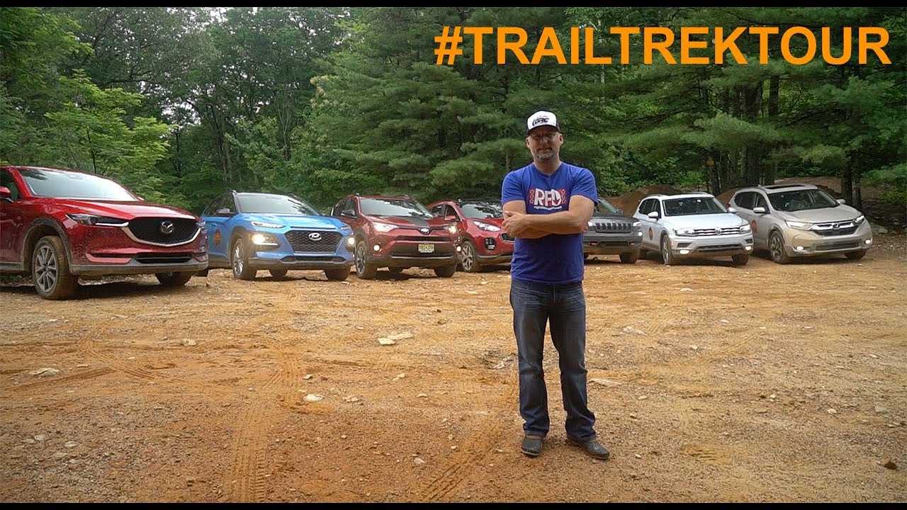 2018 Trail Trek Tour - Testing Seven AWD Crossovers Off-Road - YouTube