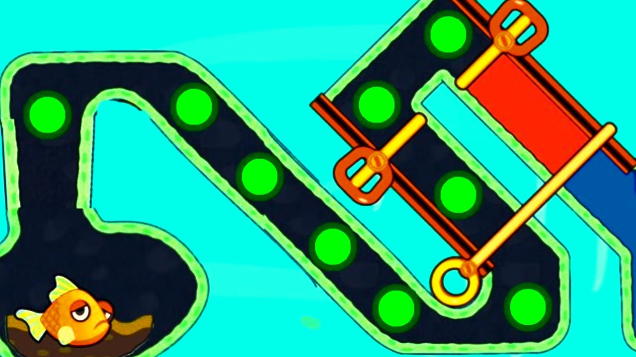 save the fish / pull the pin level android game save fish pull the pin | Mobile Game - YouTube