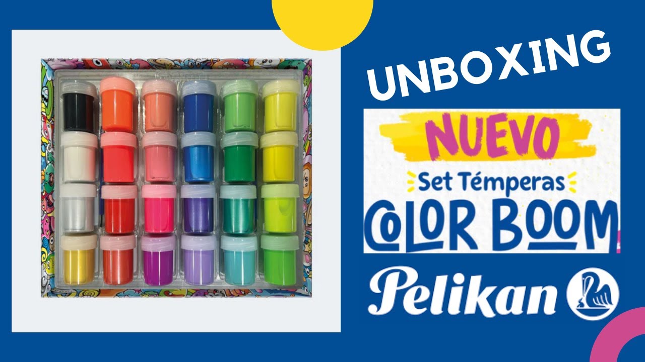 Unboxing nuevo Set de Témperas Color Boom de Pelikan - YouTube