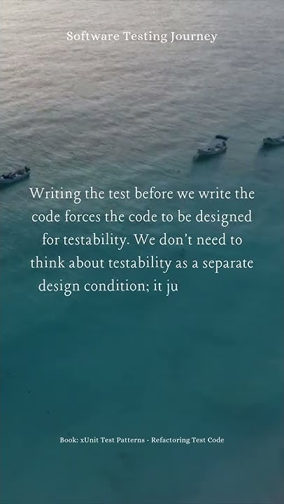Test Driven Testability #softwaretesting #testability # ...