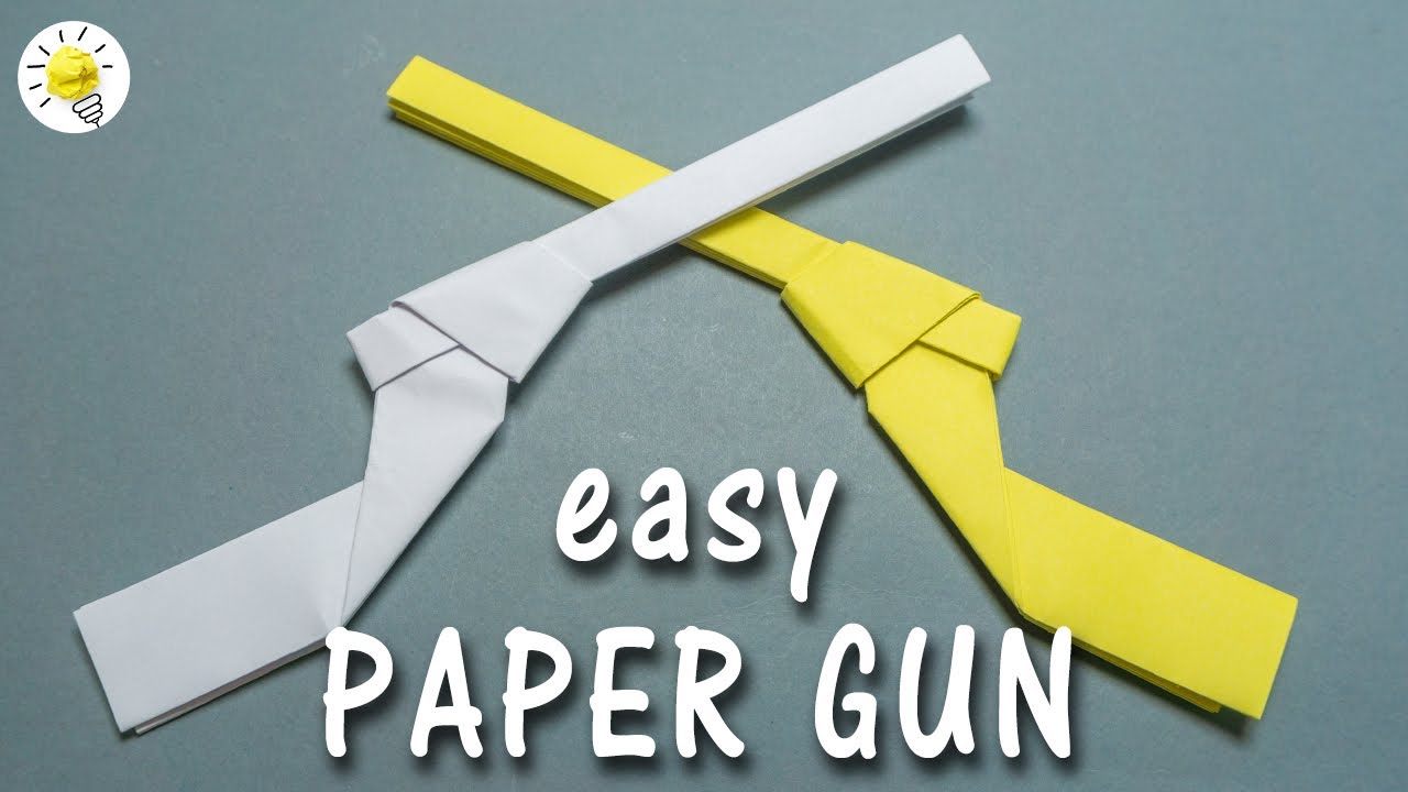 Wie faltet man ein Origami Papier Gewehr | einfache Faltanleitung ...
