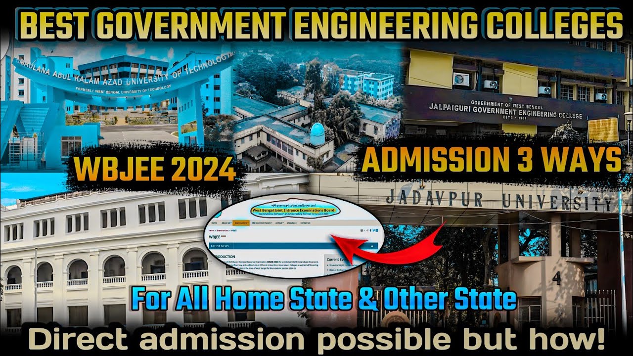 Top Government Engineering Colleges in West Bengal | WBJEE 2024 ...