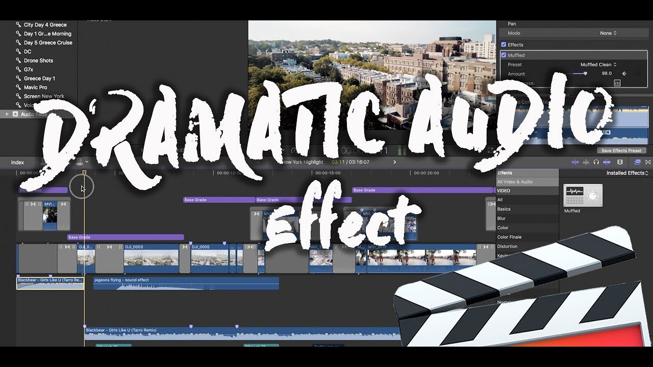 Dramatic Audio Effect for Final Cut Pro X - YouTube