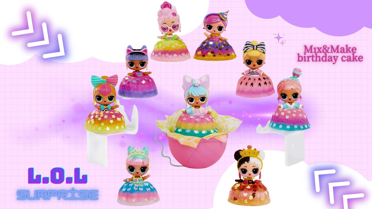 L.O.L Surprise MIX & MAKE Birthday Cake / Yeni Seri LOL Bebekleri ...