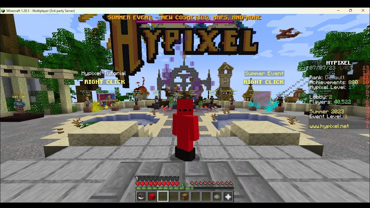 Playing Hypixel Games - YouTube