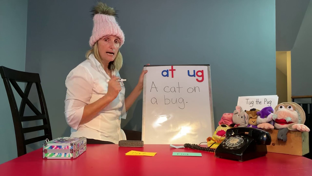 Building Words with “at” and “ug” and fun songs - Mrs. Vicky - YouTube