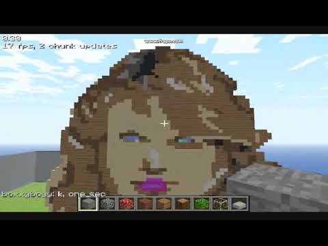 Taylor Swift Minecraft pixel art - YouTube