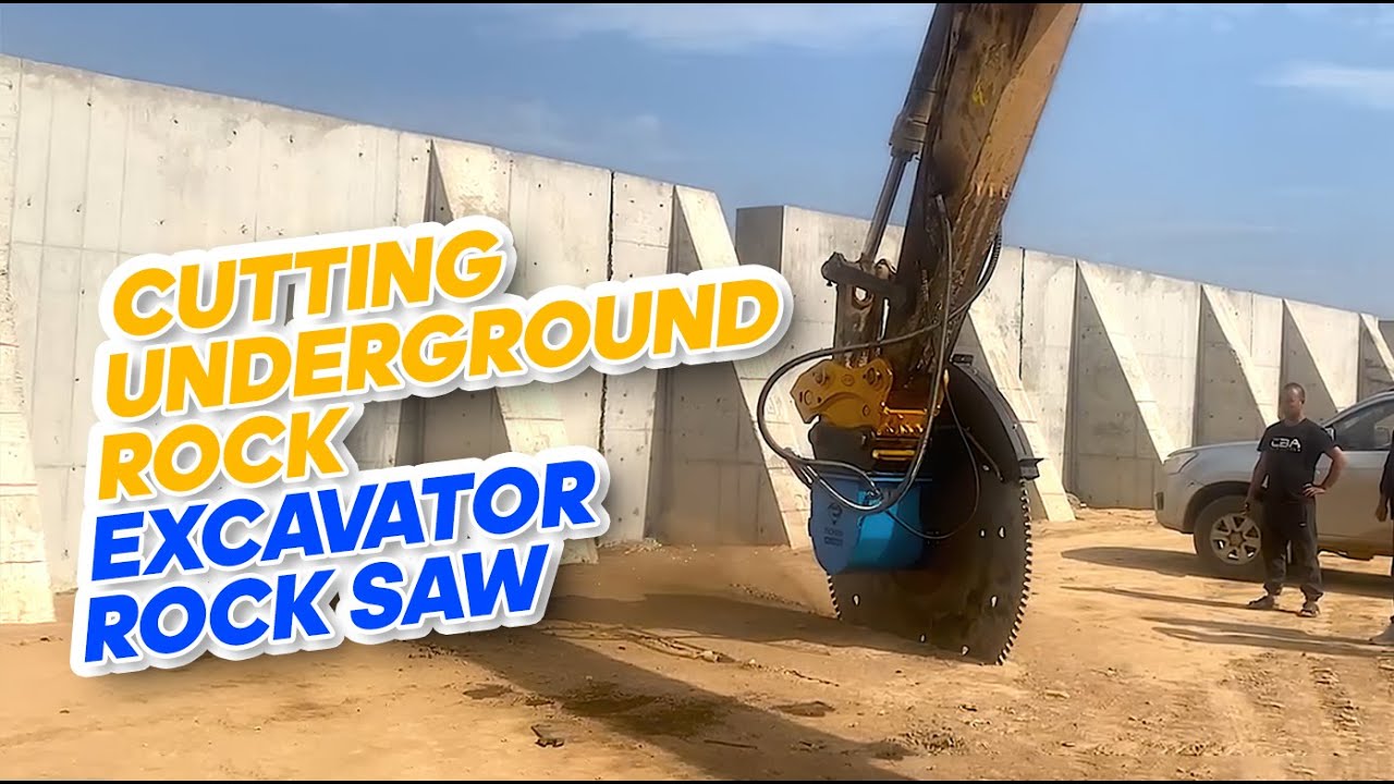 Rock saws cut underground rock at an extremely fast speed! - YouTube