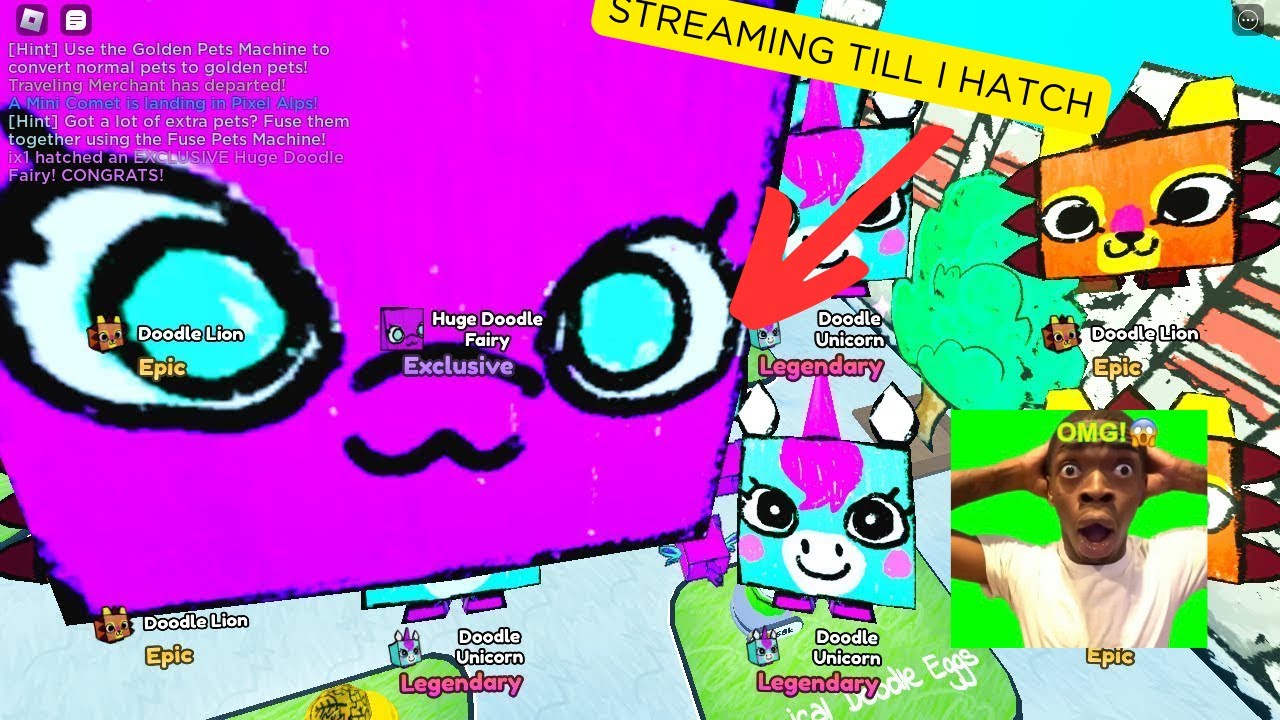 AFK HATCHING DOODLE GEM EGG UNTIL I HATCH HUGE DOODEL FAIRY - YouTube