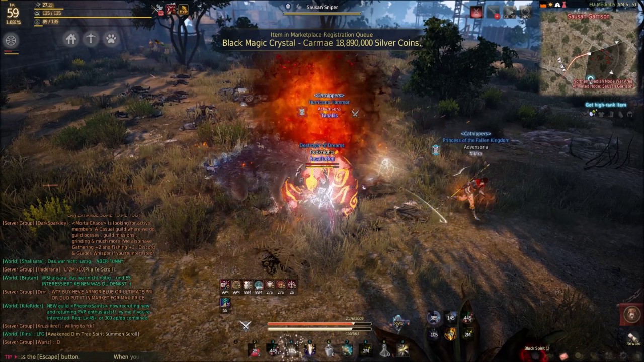 BDO(EU) Fight over a sausan spot 2 (1v2) - YouTube
