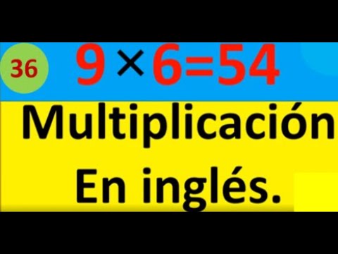 multiplicaciones en ingles - YouTube