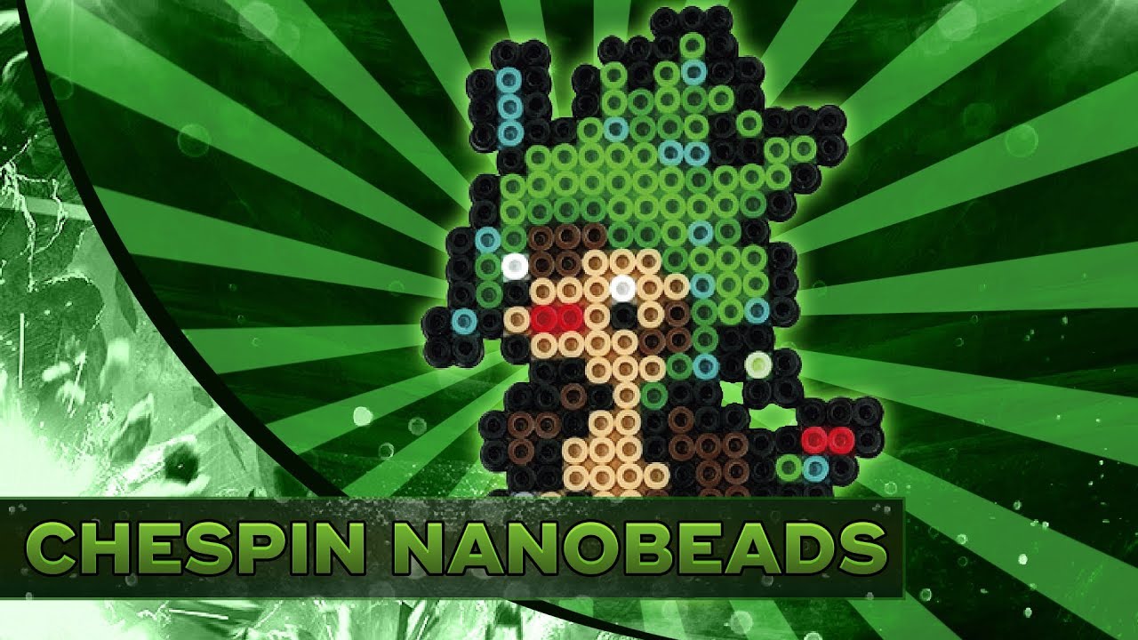 Thingamajig Thursday: Chespin Nanobeads (Perler Beads) - YouTube