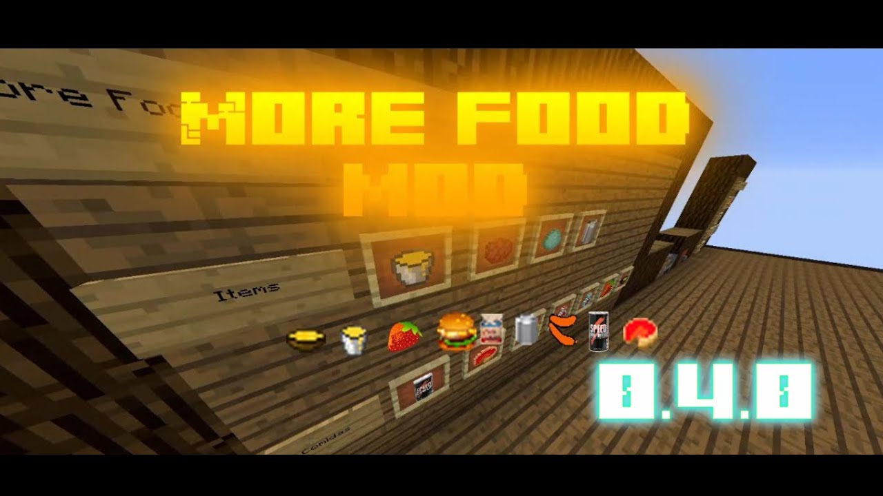 More Food Mod 0.4.0 (Mas Comida) Minecraft Mod 1.8 - YouTube