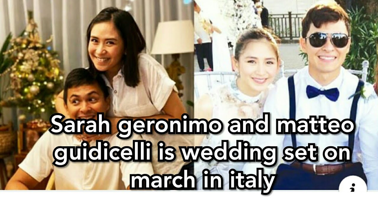 Sarah geronimo and Matteo guidicelli wedding is set on march in italy ...