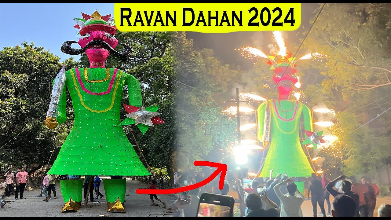 Gulabi Bagh Famous Bali Bhai Ravan Dahan 2024 | Dusshara 2024 | Kunal ...