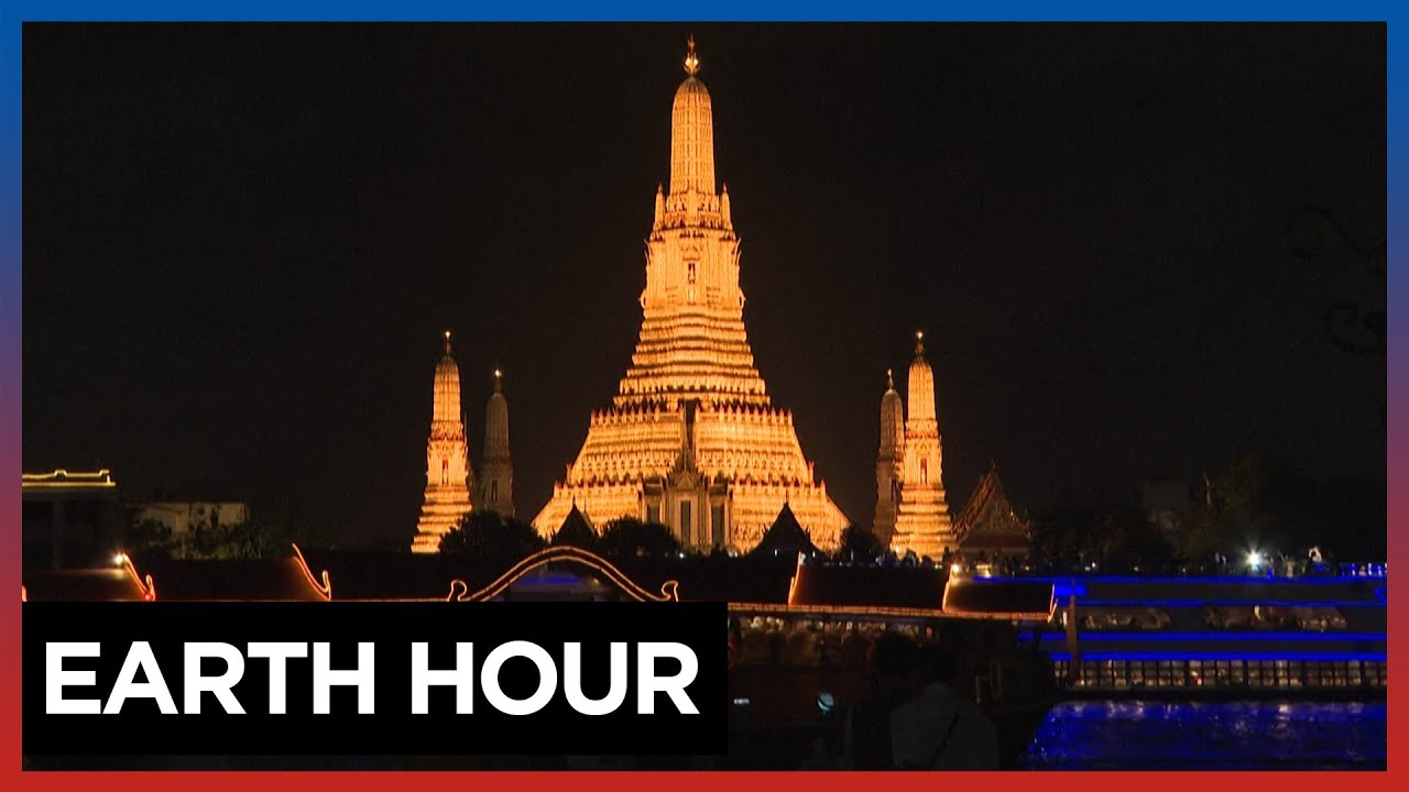 Lights around the world go dark to celebrate Earth Hour - YouTube