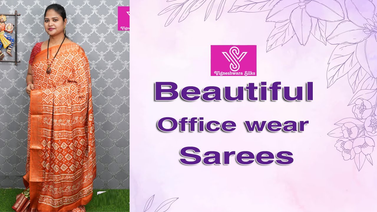 Latest Office wear Sarees Collection || Episode-517675 || Vigneshwara ...
