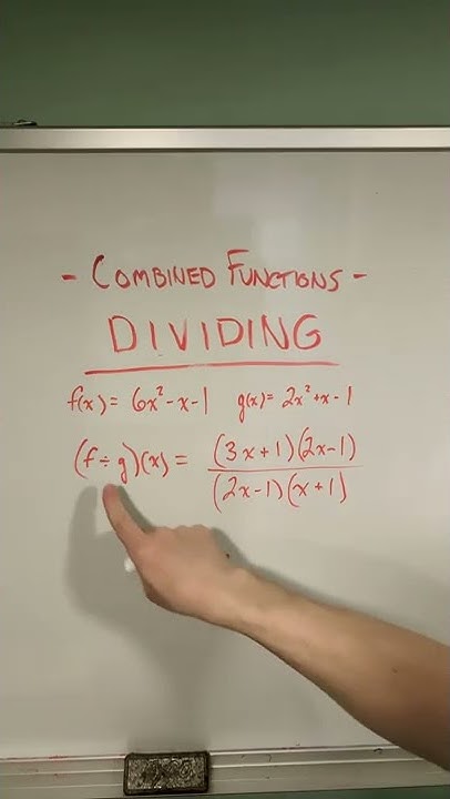 Combined Functions Division Example (WITH RESTRICTIONS!) #shorts - YouTube