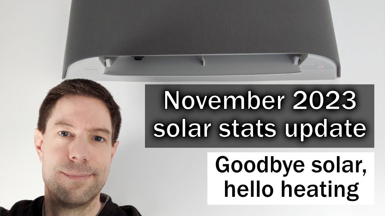 Solar stats update - November 2023 - goodbye solar, hello heating - YouTube