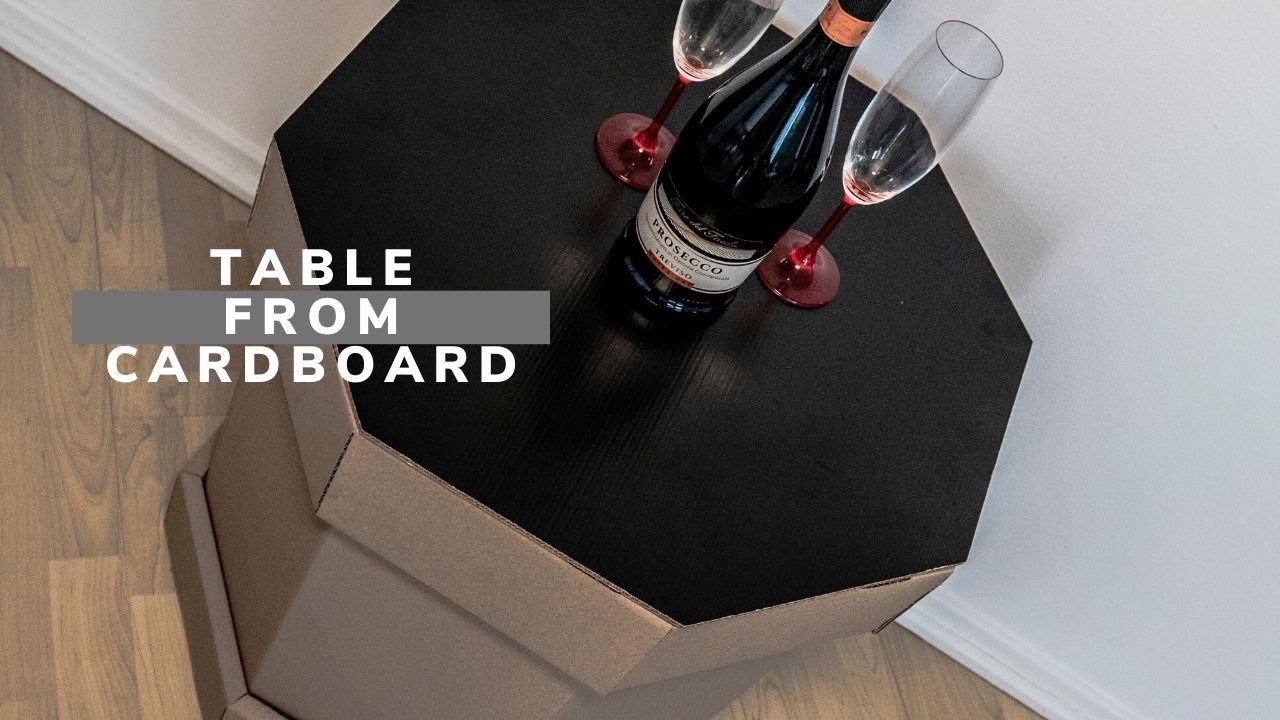 Cardboard Table - (Furniture From Cardboard) - YouTube