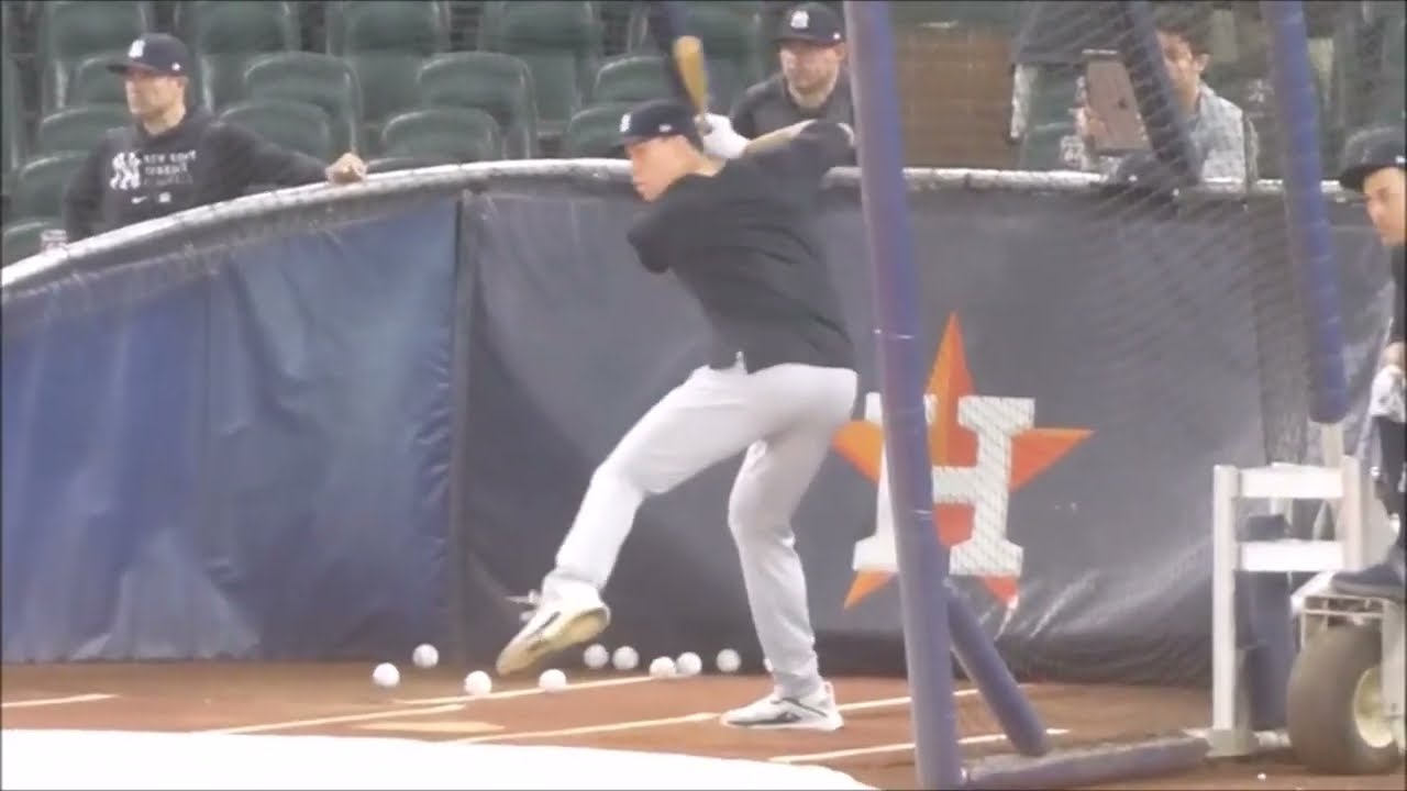 Aaron Judge...batting practice (full session)...Yankees vs. Astros...7 ...