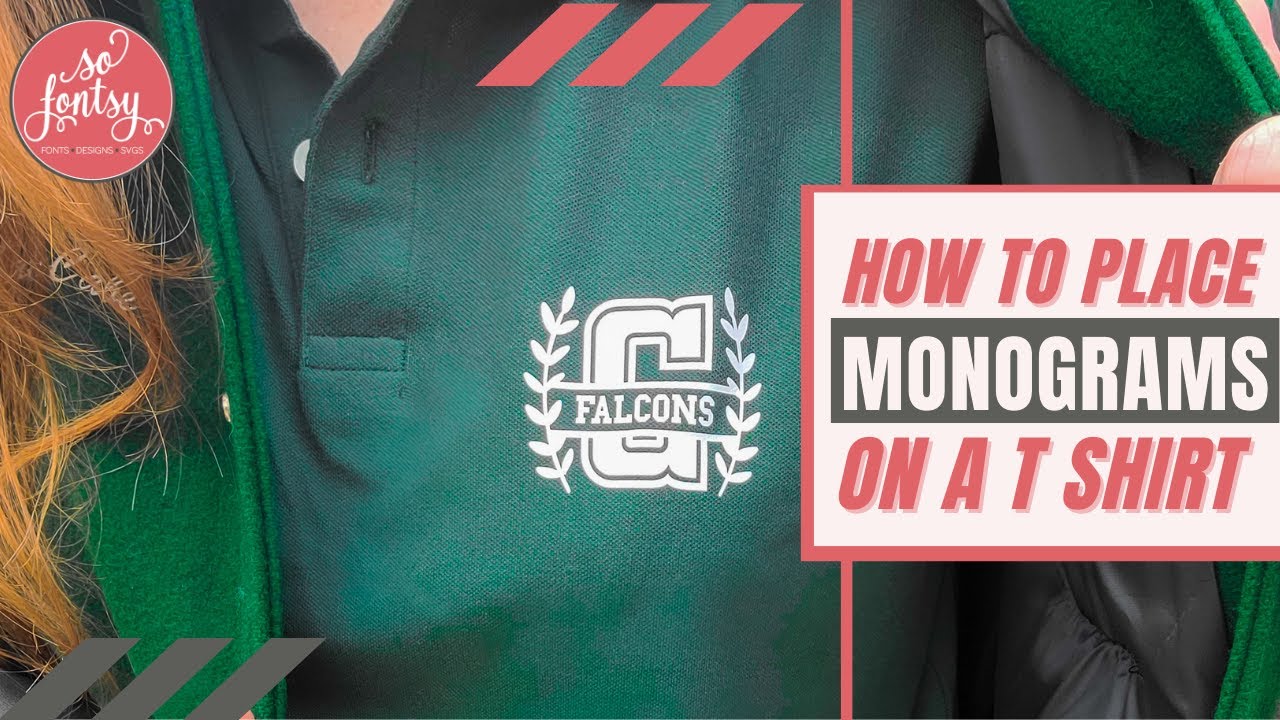 How to Place a Monogram on a Shirt 🔥 - YouTube