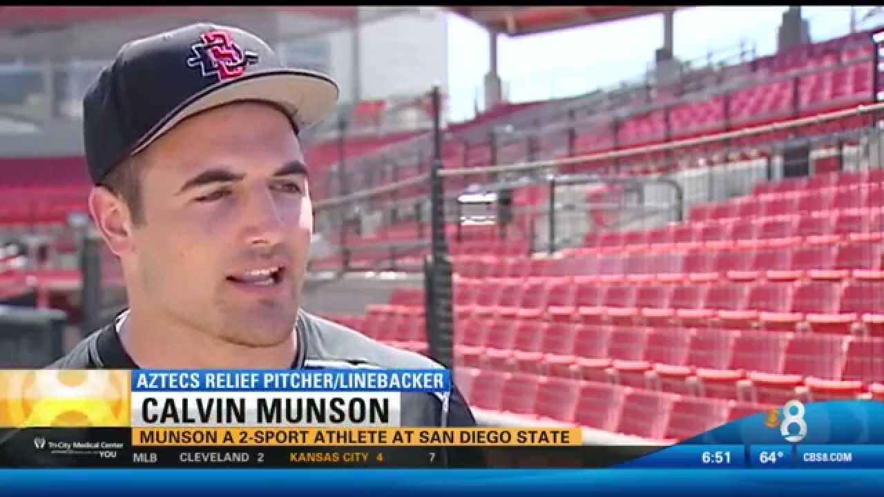 SDSU BASEBALL: CALVIN MUNSON FEATURE - CBS8 SPORTS - 5/7/15 - YouTube