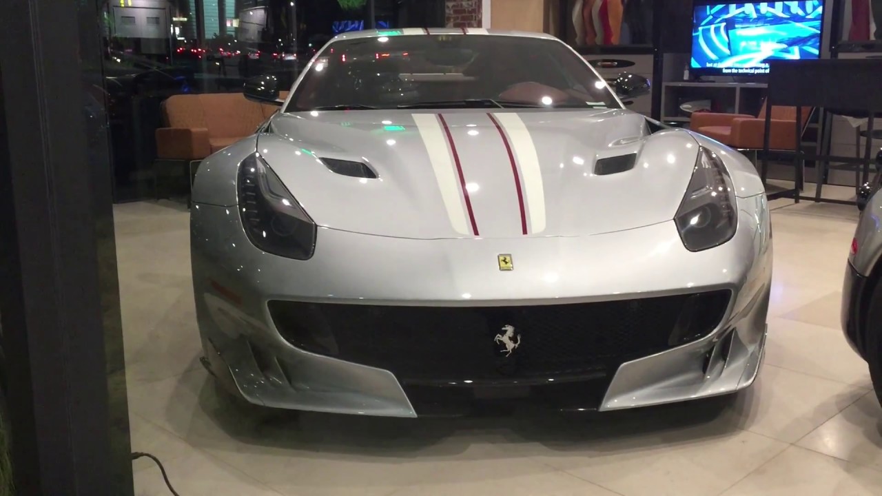 2016 Silver Ferrari F12 tdf - YouTube