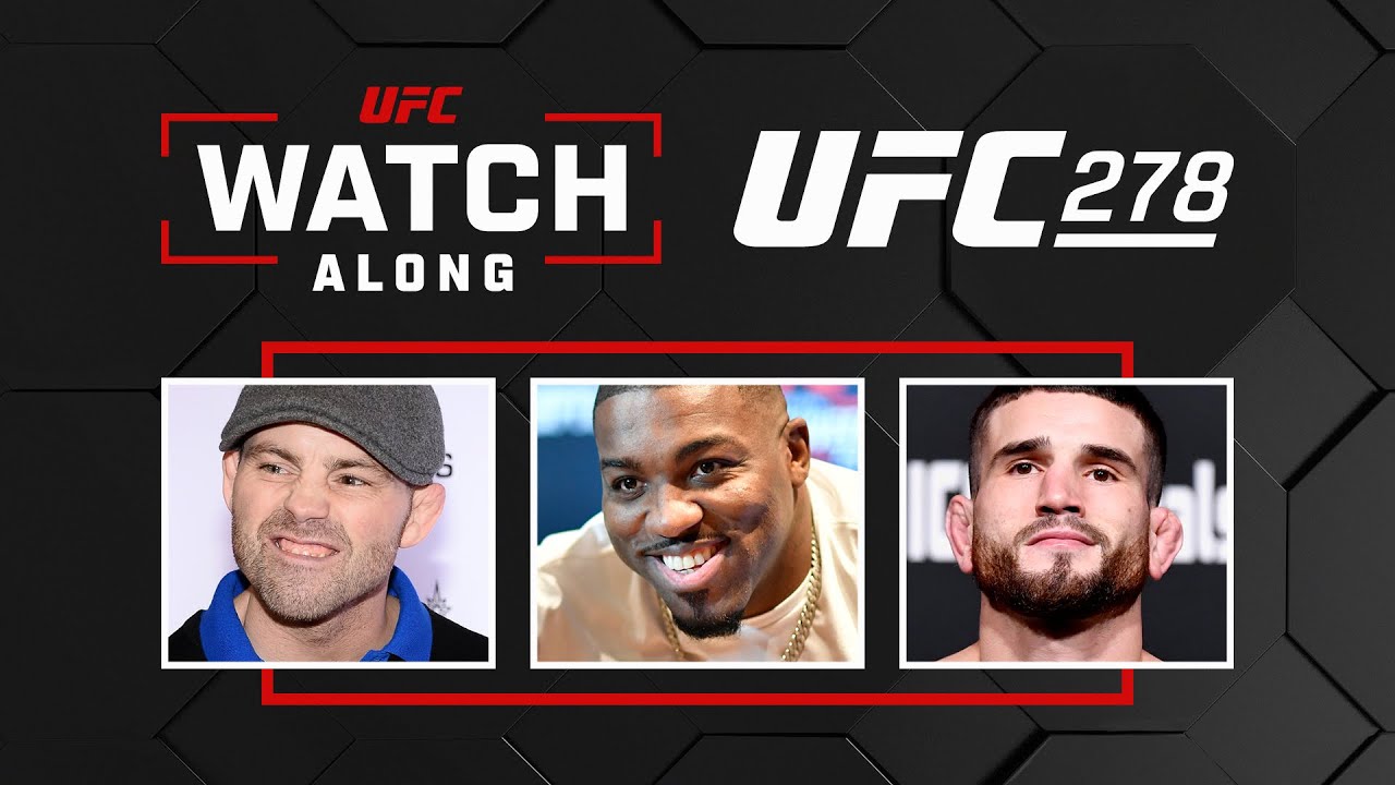 UFC 278 Watch Along w/ Walt Harris, Sean Brady and Jens Pulver - YouTube