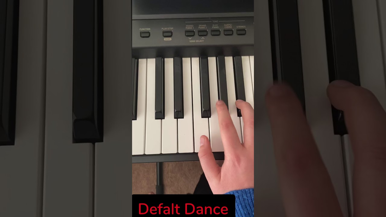How to play the defalt dance short and easy - YouTube