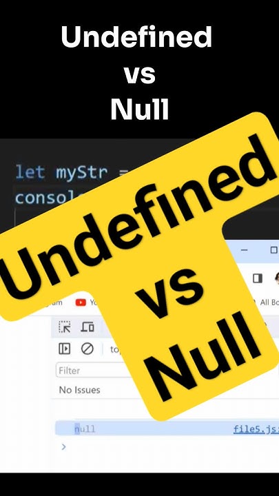Undefined vs Null #shorts #javascriptinhindi - YouTube