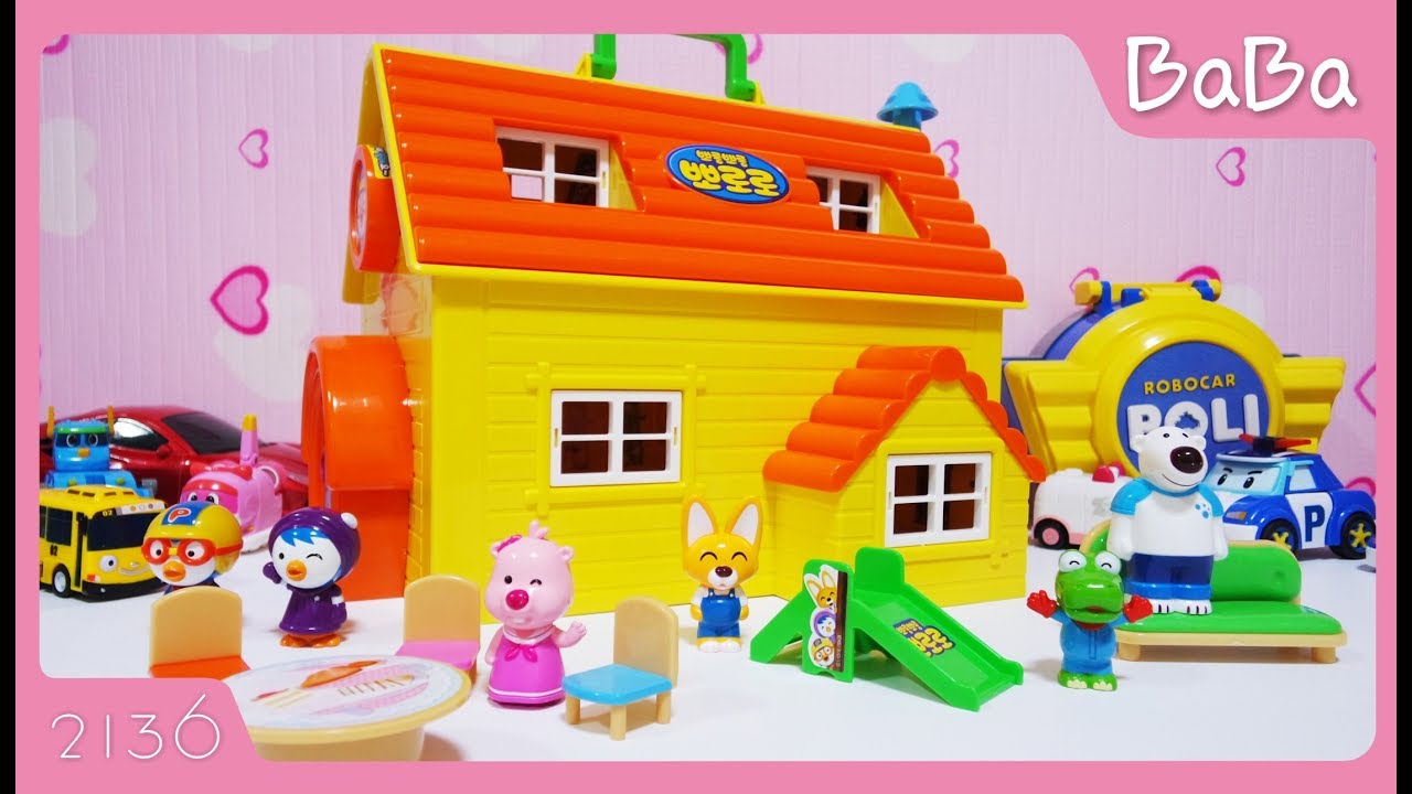 Pororo, Friends and Pororo House move in 뽀로로 하우스 이삿날 - YouTube