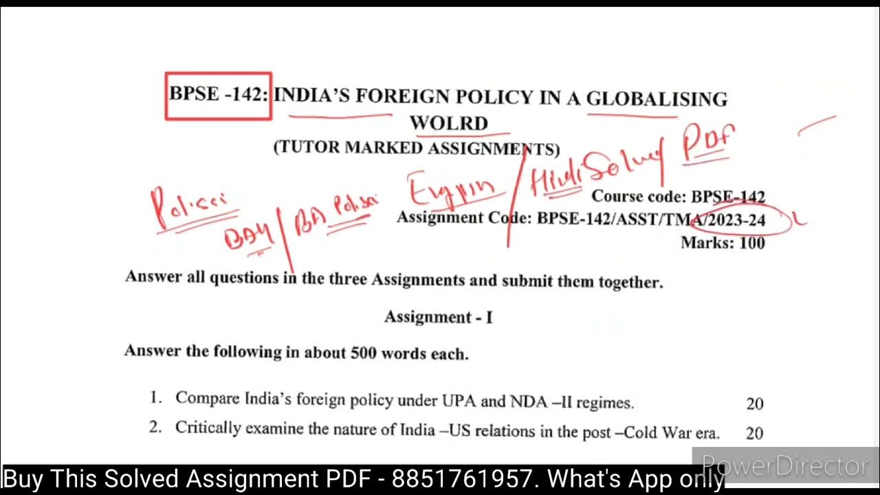 BPSE 142 Solved Assignment 2023-24 | BPSE 142 Solved Assignment 2023-24 in English | BPSE 142 ...