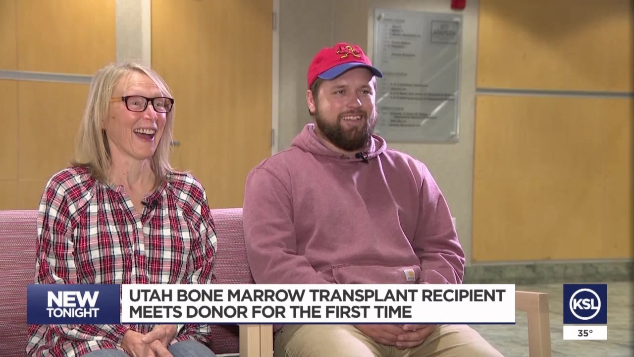 Utah bone marrow transplant recipient meets donor for the first time ...