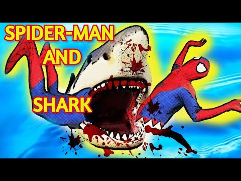 Spider-Man And Shark Adventure Fish MEGALODON - YouTube