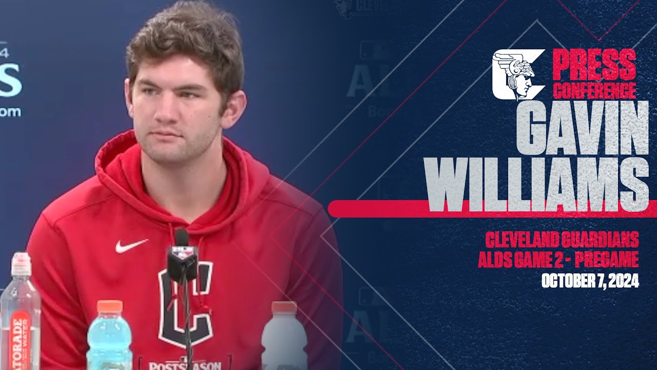 Gavin Williams Prepares To Make Playoff Debut With Guardians - YouTube
